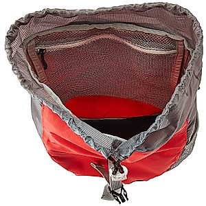 Lewis N. Clark Lightweight Packable Backpack Bag w/RFID Pocket, Red/Gray, 18 inch