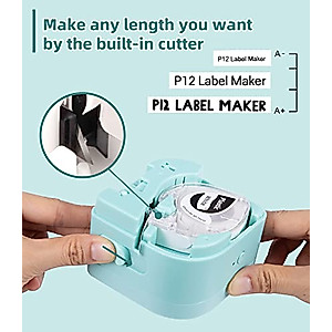 Phomemo P12 PRO Portable Label Maker Machine with Tape, Wireless Bluetooth Labeler, Home, Kitchen, Office, and Storage Organizer, Rechargeable, Custom, Label Maker Available in Multiple Templates Icon