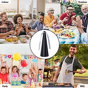 Glovv Fly Fans for Tables Outdoor, 4 Pack Indoor Keep Flies Away, Fly Repellent Table Top Food Fan Fly Spinner, Fly Deterrent Fans for Picnic, BBQ, Restaurant, Party, Patio (Black)