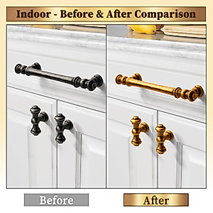 CIONIA Gold Metallic Acrylic Paint, Gold Leaf Touch-Up Paint for Wood, Metal, Arts & Crafts, Home & Wall Decor - Water-Based, Non-Toxic, Odorless, Non-Fading Formula for Long-Lasting Brilliance(1 Fl Oz,Antique Gold)