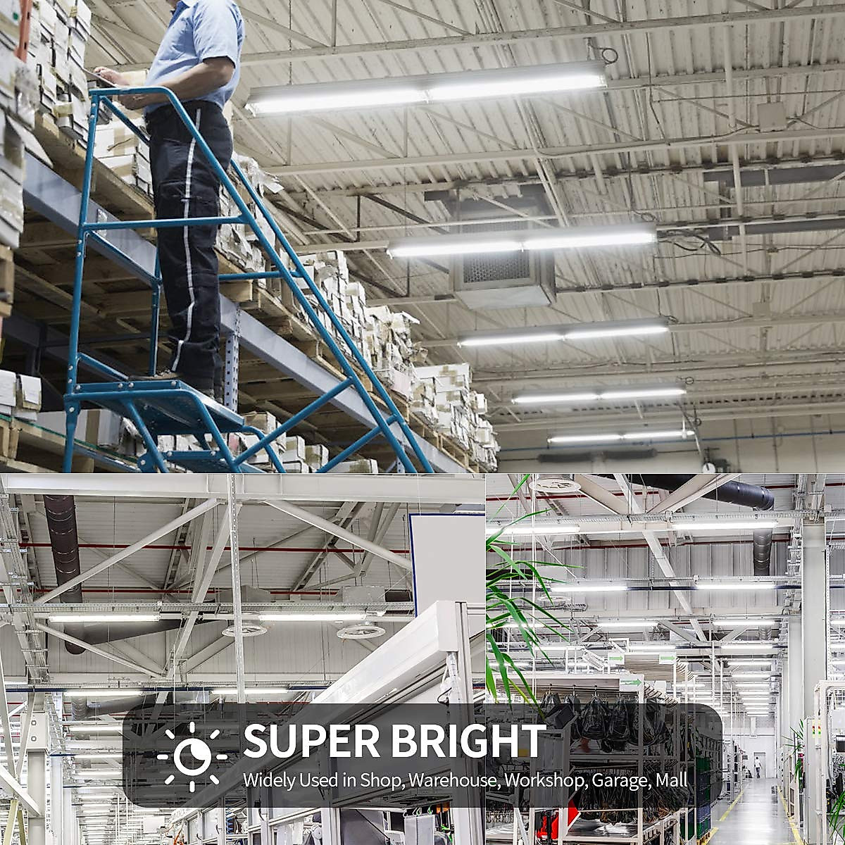 TRLIFE R17D/HO 8FT LED Bulbs, V-Shaped Dual Row Clear Cover 65W 6000K Cold White T8 8 FT LED Tube Light with R17D Rotatable Base, R17d LED 8FT for Shop Warehouse Workshop Garage(12Pack)