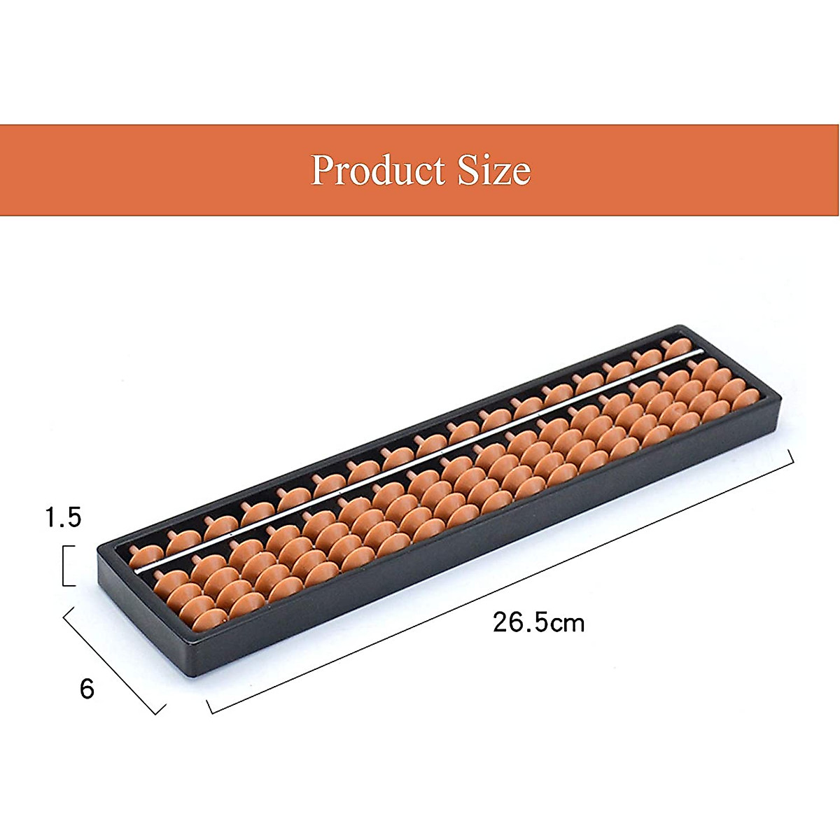 Abacus Soroban 17 Digits Rods Chinese Japanese Abacus Calculator Educational Tools Abacus Counting Tool for Adults, Kids