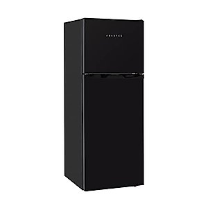 Frestec 4.7 CU' Refrigerator, Mini Fridge with Freezer, Compact Refrigerator, Small Refrigerator with Freezer, Top Freezer, Adjustable Thermostat Control, Door Swing, Black (FR 472 BK)