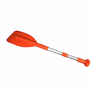 Pactrade Marine Boat Kayak Raft Mini Telescopic 21'' - 42'' Paddle Orange Blade Round Grip No Direction Limit