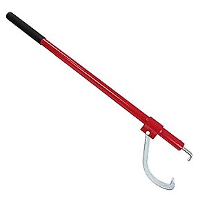Felled Large Log Cant Hook - 48in Tree Log Roller with Aluminum Handle for Moving Logs Between 8in and 32in Diameters