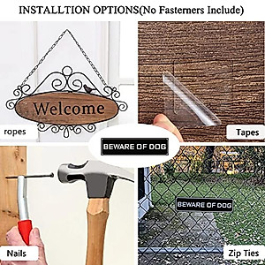 Beware of Dog Sign Aluminum Not Responsible Warning Caution Dog Sign Rust Resistant Weatherproof Sign for Yard Garden Indoor Outdoor Use, 3 x 12 Inch