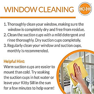 K&H PET PRODUCTS Universal Mount Kitty Sill Cat Window Perch 14 X 24 Inches Original