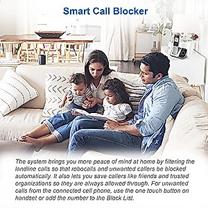 VTECH VS112-3 DECT 6.0 Bluetooth 3 Handset Cordless Phone for Home with Answering Machine, Call Blocking, Caller ID, Intercom and Connect to Cell (Silver & Black)