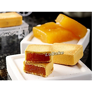 LoBake Rectangle shape aluminium pineapple cake mold stainless steel pressing stamp mooncake mould fondant cookie biscuit molds DIY