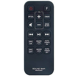 AKB74935621 Replacement Remote Control Applicable for LG Sound Bar SJ2 SJ2.AEUSLLK SJ2.DEUSLLK SQC1