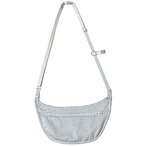 Travelon Women's Ladies Undergarment Crossbody Pouch, Gray, 7 x 4.25 x .1