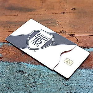 2 Pack - Heavy Duty RFID Blocking Sleeves to Protect Credit, Smart & Identity Embedded Chip Cards from Identity Scanner Theft - Slim Badge Holder for Wallet, Purse, Travel Bag & More by Specialist ID USA
