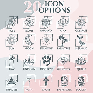 Be Burgundy Kids Water Bottle, Personalized Water Bottle with Straw Lid & Engraved Name - 18 Oz - 20 Icons, 20 Font, 8 Colors - Teen Girl Gifts, Gifts for Girlfriend, Personalized Gifts for Women