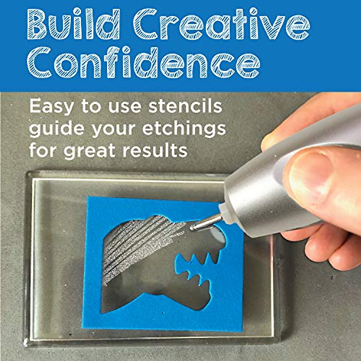 Faber-Castell Creativity for Kids Etch-It Workshop - DIY Engraving Art Set for Kids - Arts and Crafts for Kids