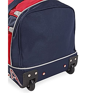 NAUTICA Submariner 22" Rolling Duffel, RED/Navy