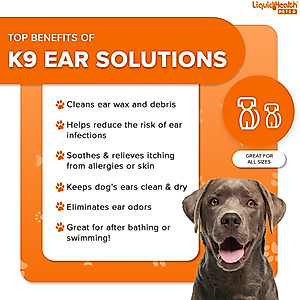 LIQUIDHEALTH 2 Oz Dog Glucosamine Drops Joint Juice, Chondroitin Hip and Joints Relief Vitamin Supplement Formula, Hyaluronic Acid - Small Dogs Canines Puppies