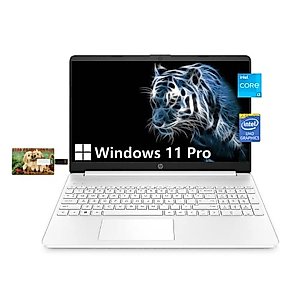 HP Pavilion Business Laptop, 15.6" HD Display, 11th Gen Intel Core i3-1115G4 Processor, Windows 11 Pro, 16GB RAM, 1TB SSD, Webcam, HDMI, Type-C, Numeric Keypad, Long Battery Life, PC Mall USB Card