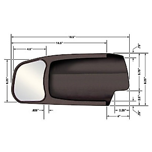CIPA 11400 Dodge Custom Towing Mirror