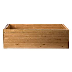 ALFI brand AB3321 33-Inch Double Bowl Bamboo Kitchen Farm Sink