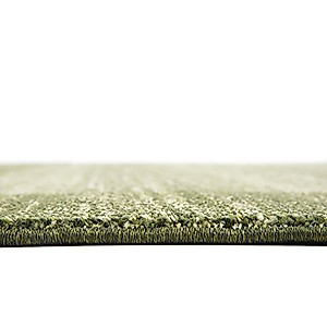 Unique Loom Del Mar Collection Area Rug-Transitional Inspired with Modern Contemporary Design, 8' 0 x 11' 4 Rectangular, Light Green/Beige