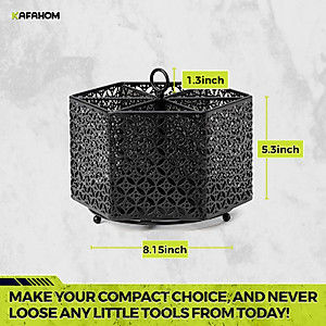 KAFAHOM 360° Rotating Tool Organizer，Small Repair Tool Storage Rack for Desktop Workbench,Hand Tool Stand Holder,Tool Caddy for Wrenches, Pliers, Tweezers, Scissors, Calipers, etc