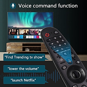 AN-MR650A AN-MR19BA AN-MR20GA Voice Magic Remote Control Replacement fit for LG Smart TV UN85 UN81 UN80 UN74 UN73 UN71 B7 B7A C7 E7 G7 W7 W8 B9 C9 E9 W9 NANO99 NANO97 Series