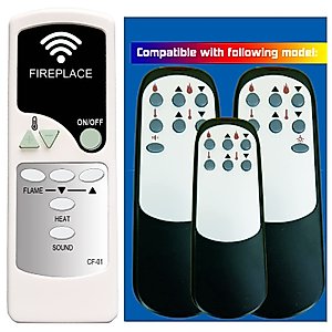 Replacement for Vermont Casting CFM PYROMASTER TEMCO Electric Fireplace Heater Remote Control HEF22 HEF26 HEF33 HEF36 10006950 TEF26 TEF33 TEF36 TE2261 TE2361