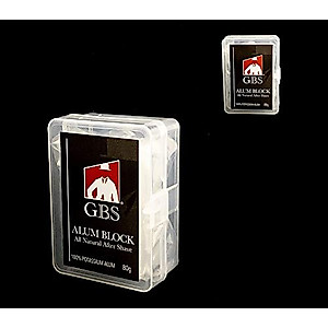 G.B.S Men’s Wet Shaving Kit Shaving Stainless Steel Razor Wood Handle with Case Synthetic Badger Hair Brush All-Natural Shave Soap Chrome Shaving Bowl Leather Strop Alum Block