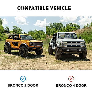 Snailfly Tube Step Bars Fit for Ford Bronco 2-Door 2021 2022 2023 2024 2025 Running Board