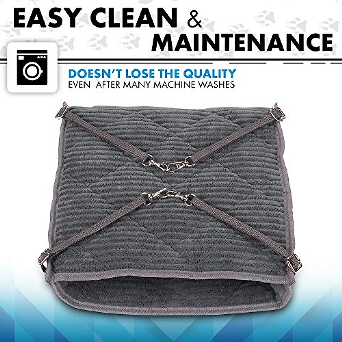 Small Pet Hammock - Ferret Hammock – Soft, Plush 2-Level Ferret Bed – Strong Hanging Hammock Pet Bedding – Machine-Washable Small Animal Hammock, Rat Bed, Guinea Pig Hammock by 2Brothers Wholesale