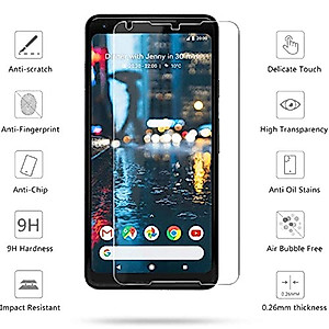 For Google Pixel 2 XL Screen Protector Tempered Glass - [2 Pack] HD Ultra Thin Screen Protector for Google Pixel 2XL [Anti-Scratch] [Bubble Free]