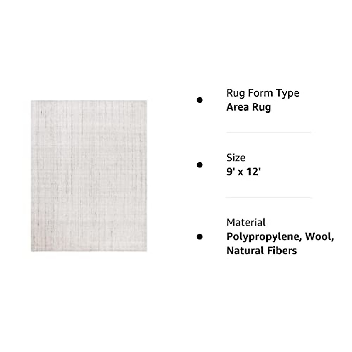 SAFAVIEH Abstract Collection 9' x 12' Light Grey ABT141E Handmade Premium Wool & Viscose Area Rug