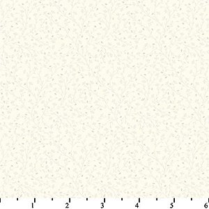 Catherine's Floral Vines Cream Digital Cotton Fabric by The Yard