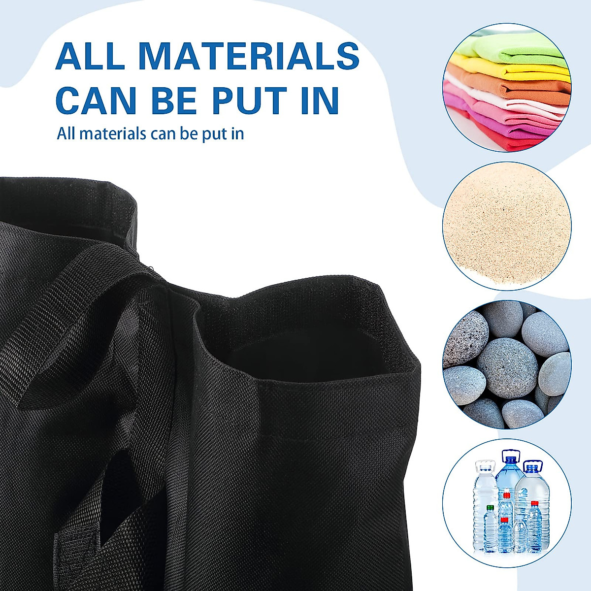 Sratte 12 Tent Weight Bags Canopy Weights Sand Bags Waterproof Canopy Tent Sandbags for Pop up Canopy Tent Legs Patio Gazebo Umbrella Base Pool Ladder Outdoor Sand Bags