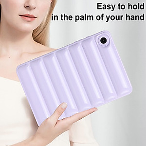 FERKAP Stand Tablet Cover Tablet Case Compatible with Samsung Galaxy Tab A8 10.5 inch 2021 (SM-X200/X205),Ultra Thin Lightweight Full Protective Cover Drop-Proof Shock-Proof (Color : Purple)