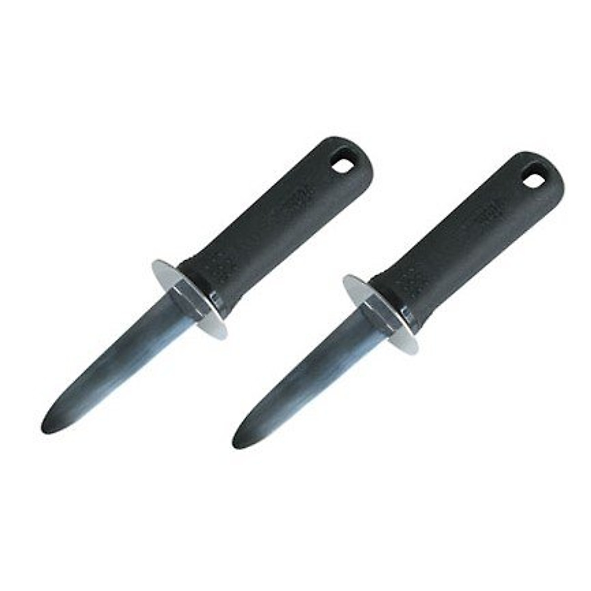 SET OF 2-7 1/4 Inch Commercial Grade Oyster Knife, Shucker Knives, Oyster Opener, Clam Knife, Shellfish Knife, Shellfish Opener, Seafood Tool, Stainless Steel, Ergonomic Non-Slip Soft Grip Handle w/