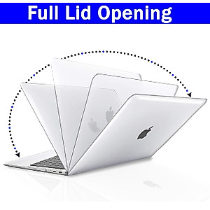 Case Compatible with MacBook Air 13 inch Case, RKINC 2022, 2021-2018 Release A2337 M1 A2179 A1932 Retina Display Touch ID, Plastic Hard Shell & Keyboard Cover & Screen Protector (Transparent)