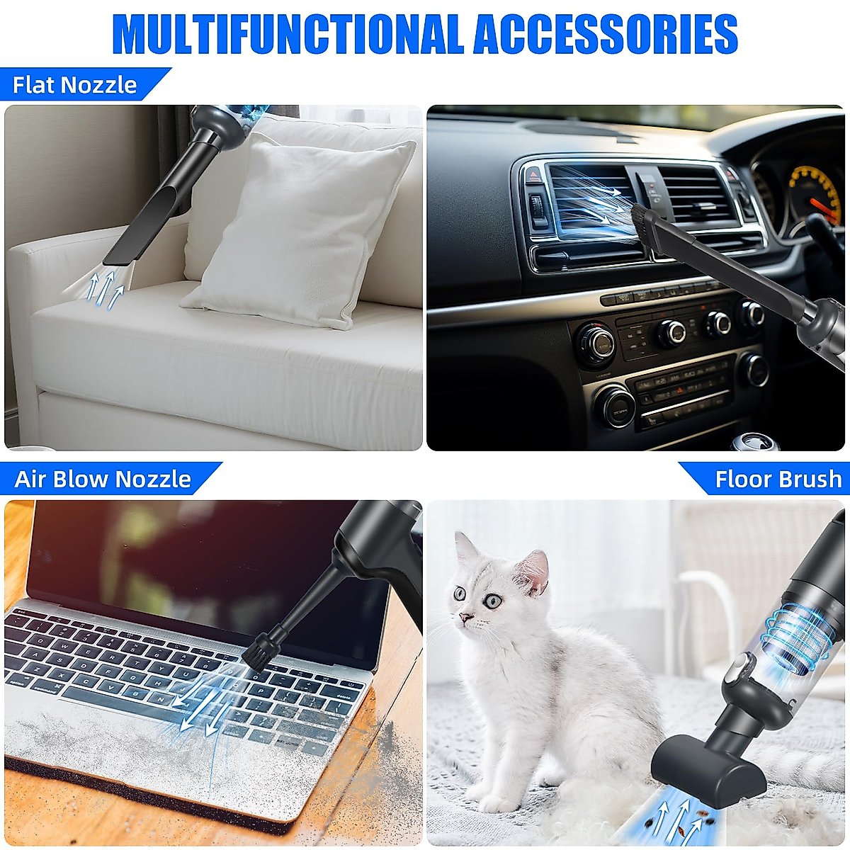 2024 Upgraded Vacuum Bug Catcher & Handheld Vacuum Cordless with 9000PA, High Power Bug Vacuum Mini Portable Stink Bug Trap Use for Home Office Car RV Insect Traps Catcher and Release with Insect Cage