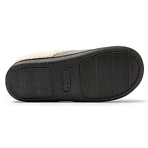 oneslippers Womens Cozy Fuzzy Memory Foam Slippers House Comfy Slip Shoes Indoor Outdoor Anti Skid Rubber Sole Grey Size 9 US