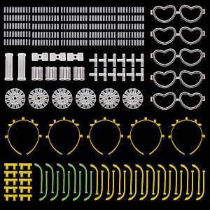 Dragon Too Glow in The Dark Party Supplies - 605 Pieces - Includes Connectors to Create Necklaces, Bracelets, Glasses, Heart Glasses, Hats, Headbands, Balls, Flowers - Glow in The Dark Party Favors