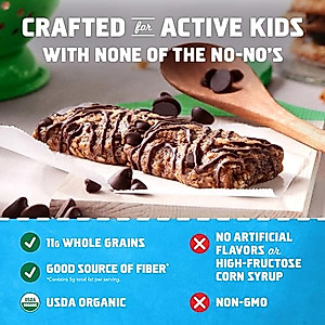 CLIF Kid Zbar - Chocolate Chip - Soft Baked Whole Grain Snack Bars - USDA Organic - Non-GMO - Plant-Based - 1.27 oz. (24 Pack)