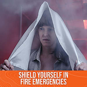 Go Time Gear Emergency Fire Blanket for Home and Kitchen, Fire Retardant Emergency Fire Blanket Kit, Survival Fireproof Blanket Up to 1,200 Degrees Fahrenheit