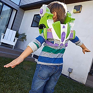 Disney Pixar Toy Story 4 Buzz Lightyear Toy Astronaut Helmet for Role-play Movie Action with Jetpack, Lights, Authentic Phrases and Sounds [Amazon Exclusive], Multi