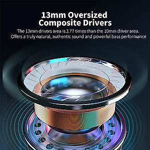 Wireless Earbuds Bluetooth 5.3 Headphones Playback Stereo 36H Battery Life LED Power Display Earbuds with Wireless Charging Case IPX6 Waterproof Bluetooth Earbuds with Mic for Android iOS