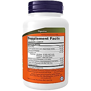 NOW Supplements, Super Enzymes, Formulated with Bromelain, Ox Bile, Pancreatin and Papain,180 Capsules