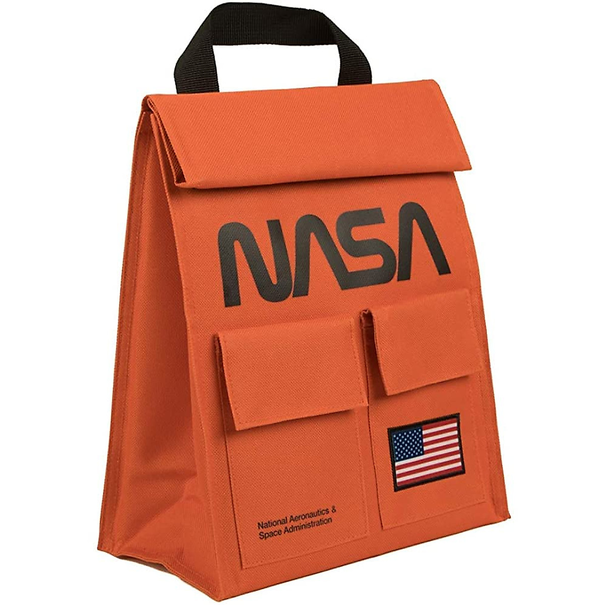 Bioworld NASA orange insulated tote Lunch Bag