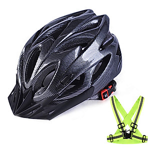 Adult Bike Helmet, Lightweight Cycling Helmet, Bicycle Helmet Adjustable Size Ultralight Specialized for Mens Womens Safety Protection ES-022