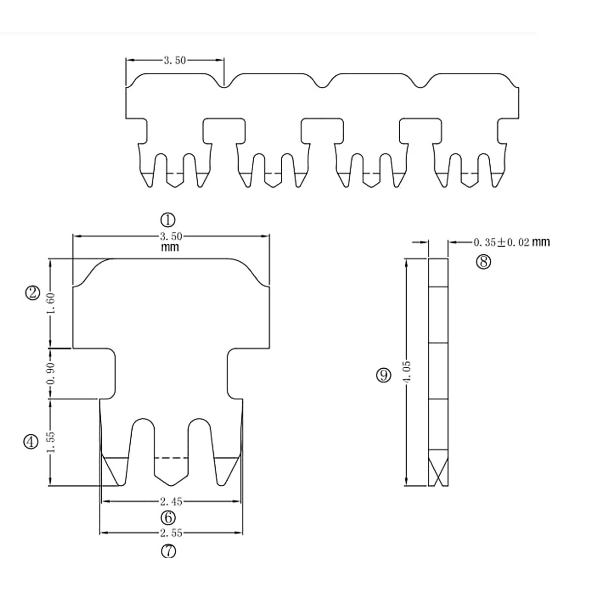 W-NECTOUN Cat5e RJ45 Connectors,100-PACK Cat5 Ends/Cat 5 Connector/Cat 5e RJ45 Modular Plugs(3-Prong Gold Plated 15μ),UTP Network Plug for Solid Strand Cable