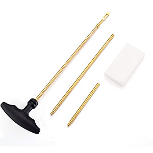 BOOSTEADY 7.62MM Cleaning Kit Pro .223/5.56 Rifle Gun Cleaning Kit with Bore Chamber Brushes Metal Pick Kit Brass Cleaning Rod in Zippered Organizer Compact Combo Case