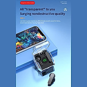 MUMICO 2023 New Wireless Bluetooth Earbuds -Digital Display, Noise Reduction, Waterproof, HD Mic, 360° Immersion Surround Sound, Large Capacity Battery Life, Suitable for Games, Sports